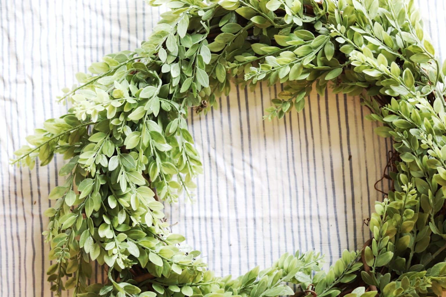 Easy DIY Greenery Wreath Using 3 Simple Materials - A Flourishing Place